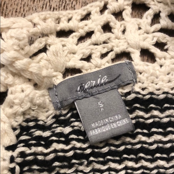 aerie | Tops | Nwotaerie Knit Cropped Tank Top W Crochet | Poshmark